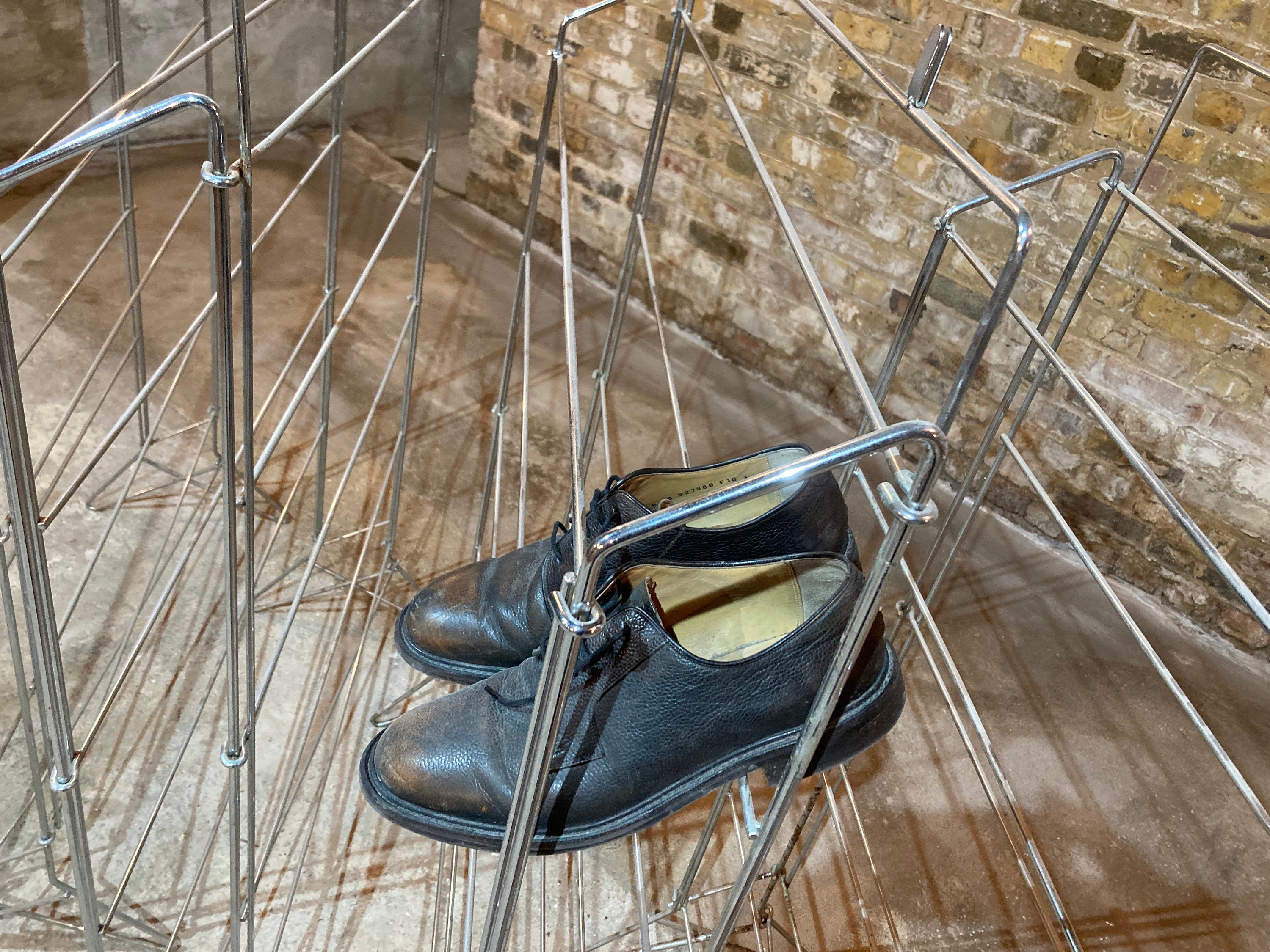 4 Vintage Metal Collapsable Shoe Racks Delivery Depending on Shipping ...