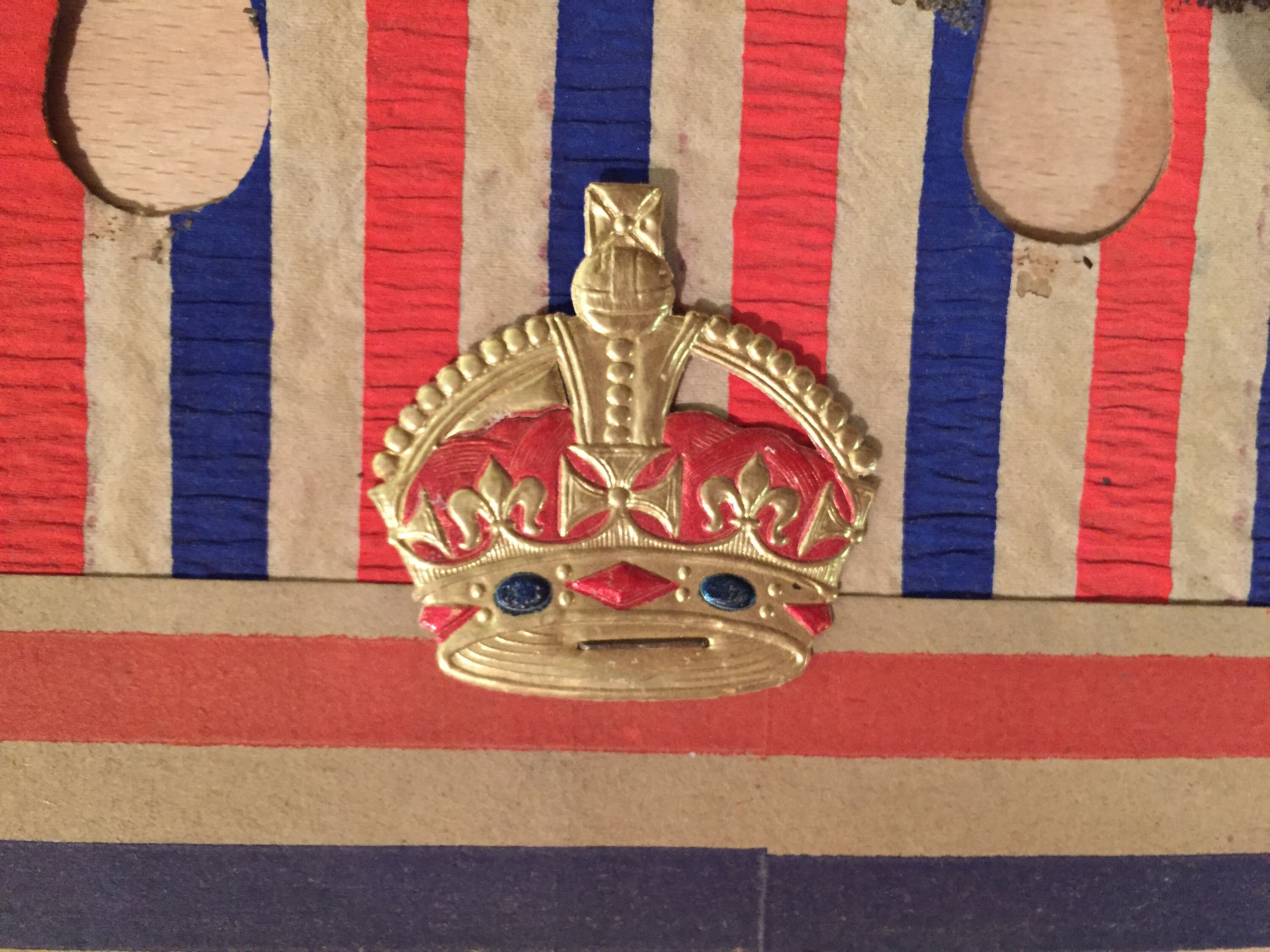Vintage British Paper Crown With Royal Appliques - Etsy
