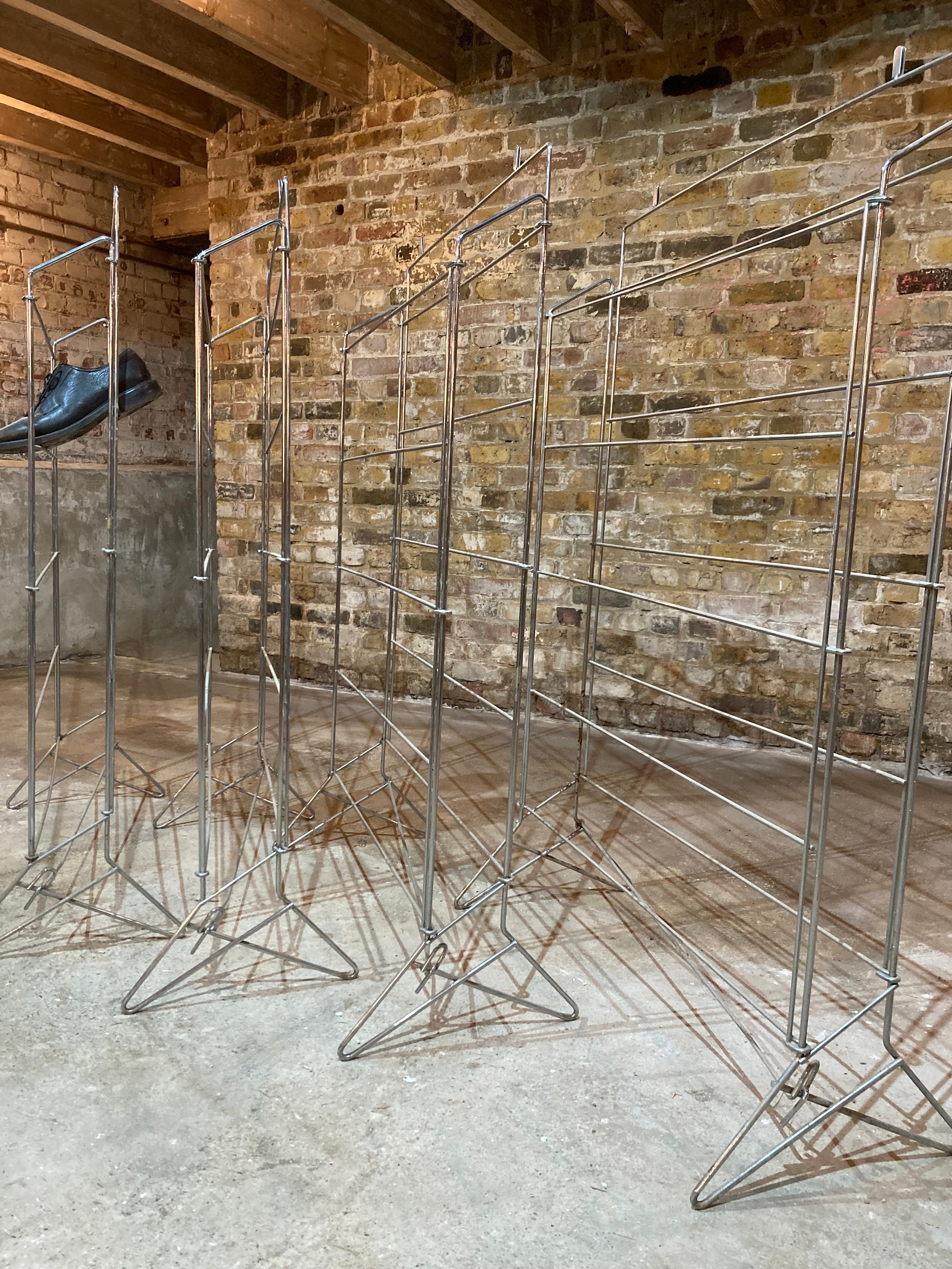 4 Vintage Metal Collapsable Shoe Racks Delivery Depending on - Etsy