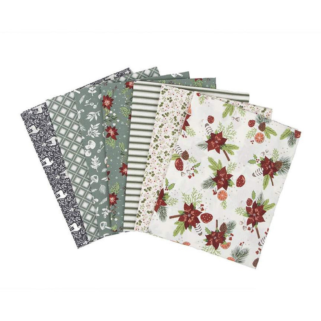 Yuletide Forrest 7 Piece Fat Quarter Bundle-designed by Katherine ...