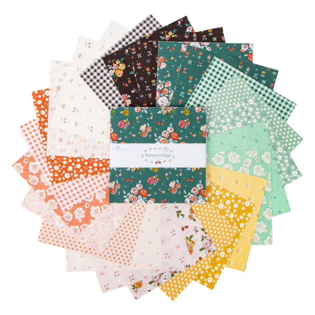 SUNSETRIDGE 10 Inch Layer Cake Designed by Minki Kim for Riley Blake ...