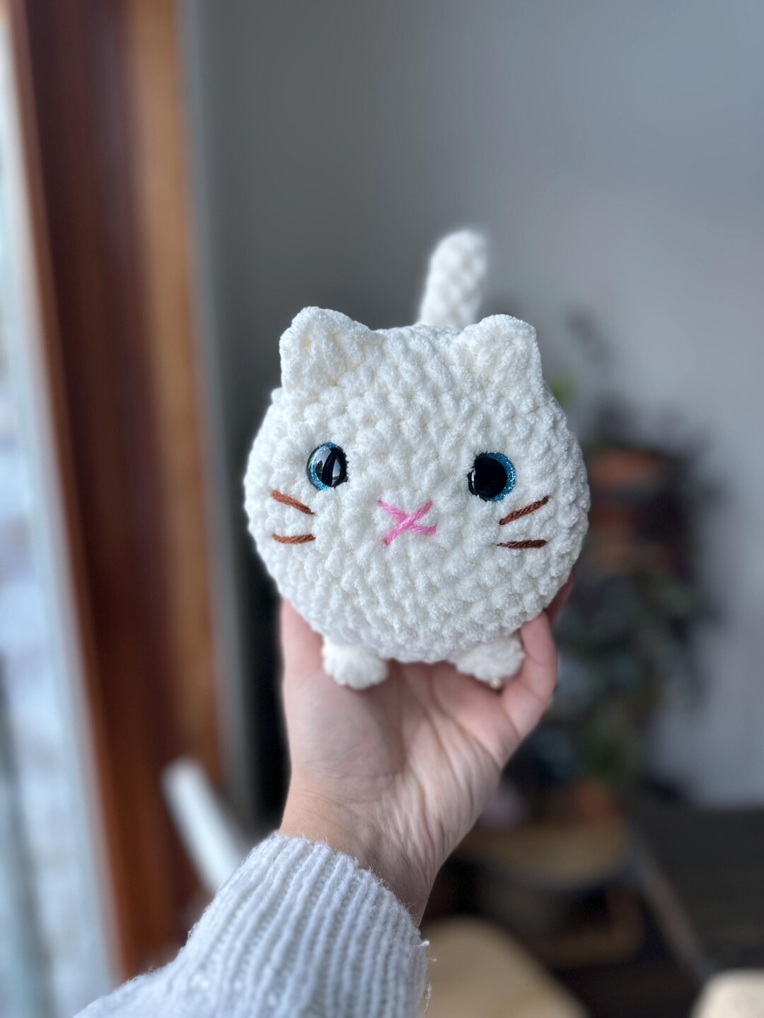 Crochet Loaf Cat Plushie: Handmade Cat Amigurumi - Etsy