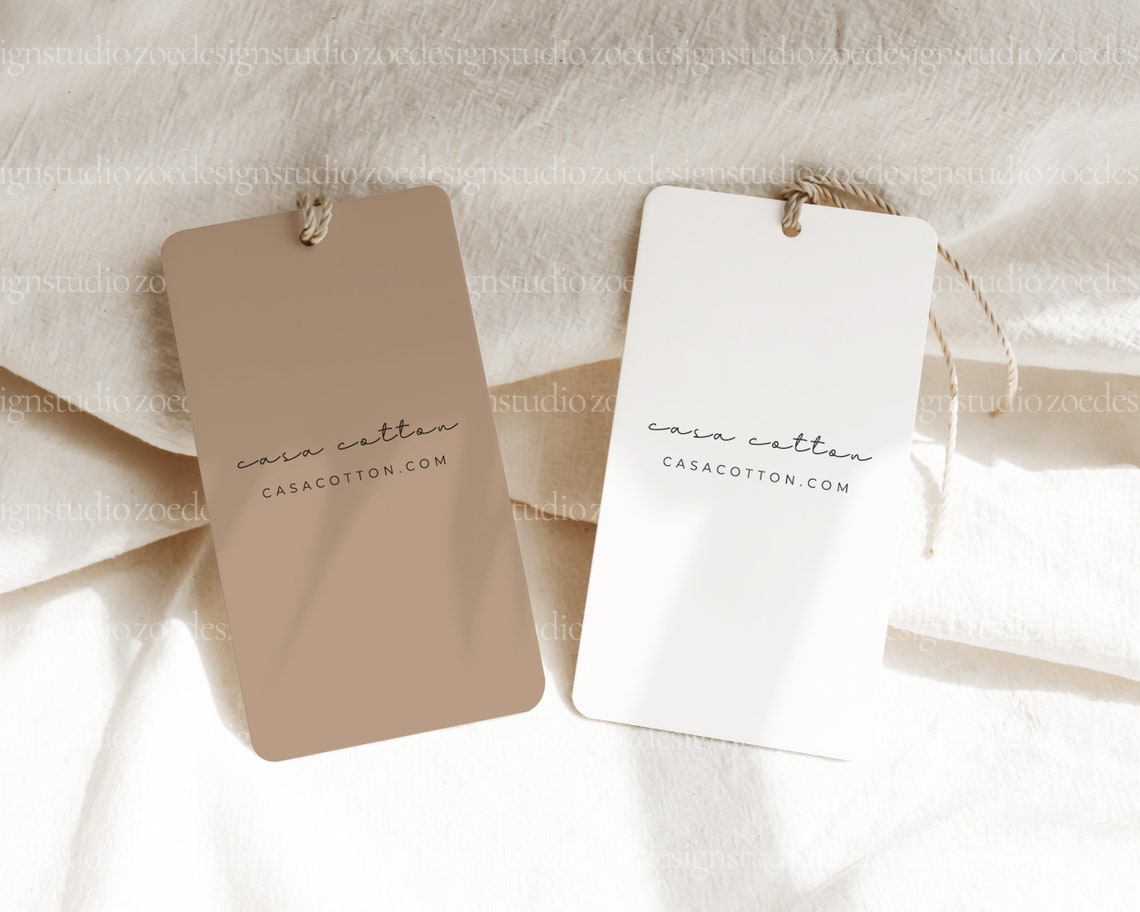 Hang Tag Label Mockup Label and Tag Mockup Hang Tag Label Design 2x3.5 ...