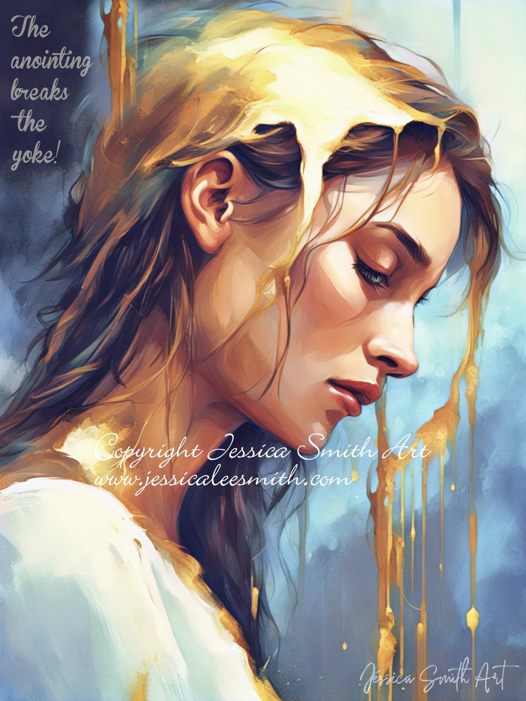 Print #203-- the Anointing Breaks the Yoke/ 8.5x11 Cardstock - Etsy