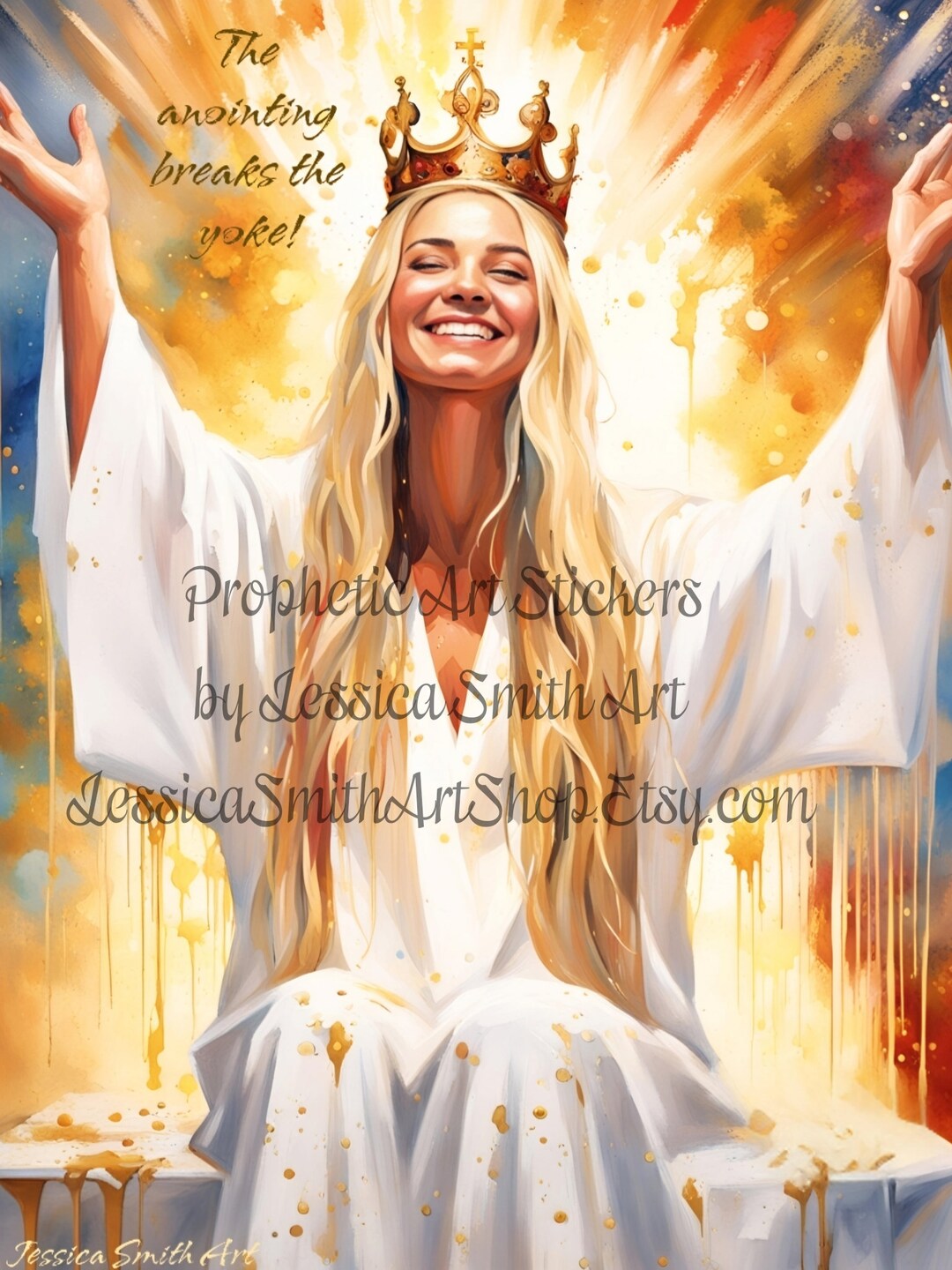 Print #84 / the Anointing Breaks the Yoke / 8.5x11 Cardstock Print - Etsy