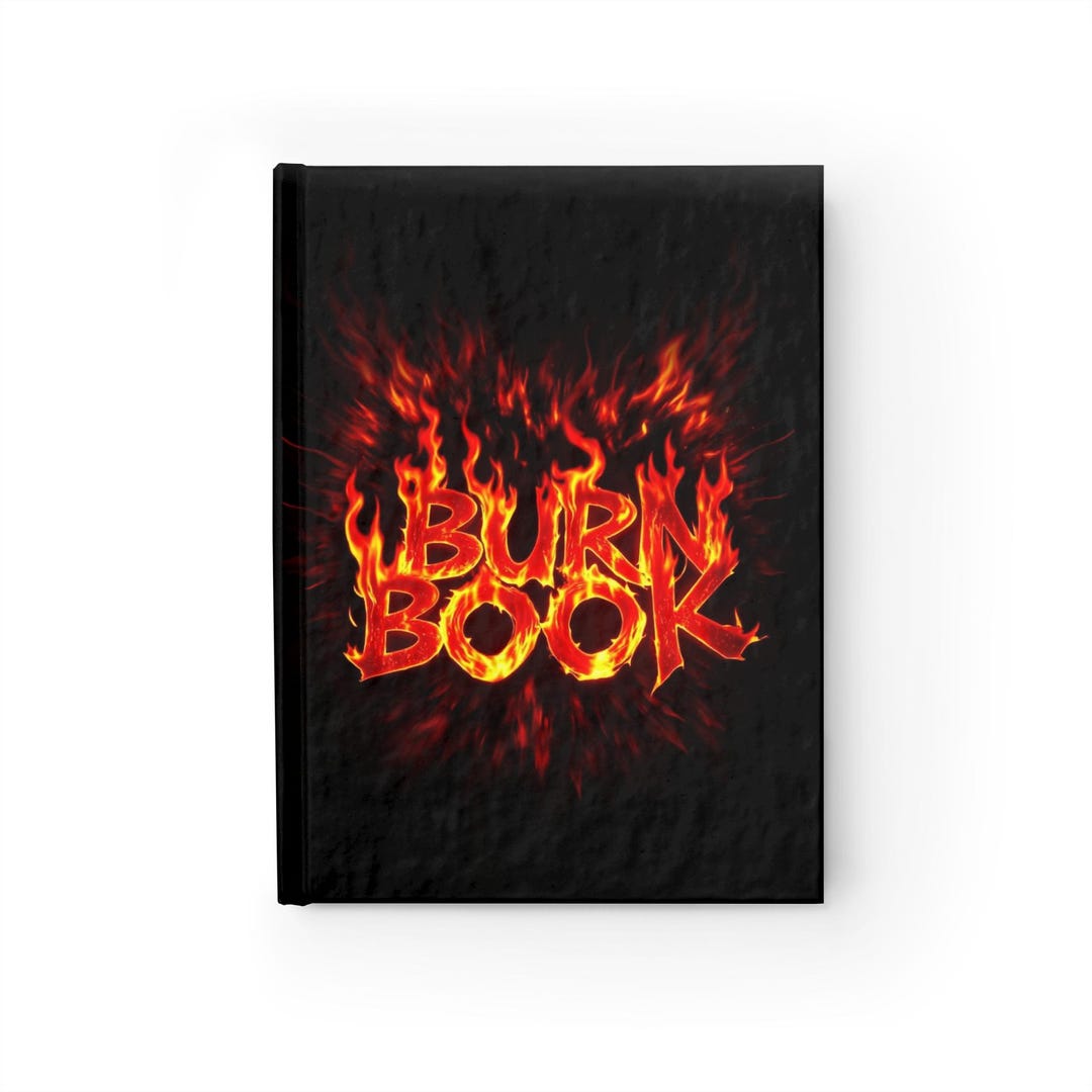 Burn Book Journal - Ruled Line, Dark Secrets Notebook, Gothic Diary ...