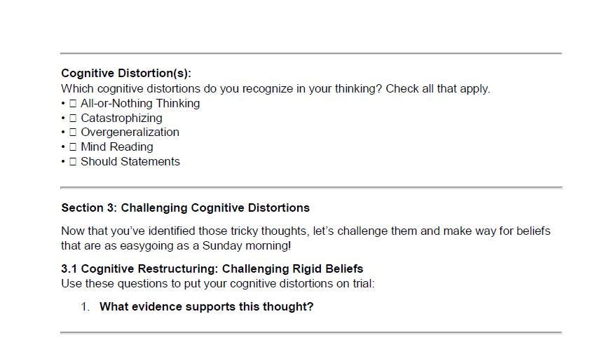 Breaking Rigid Boundaries: A CBT Workbook for Flexibility, Self-growth ...