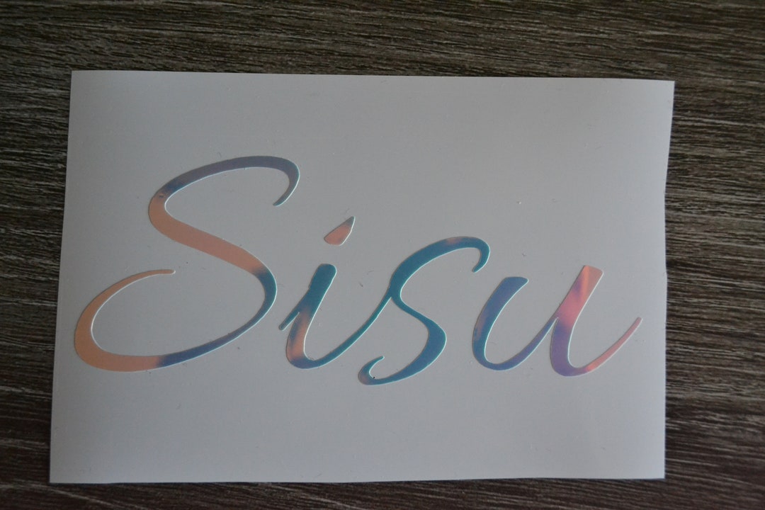 Sisu Sticker/Aufkleber in Moderner Kalligraphie Permanent - Etsy.de