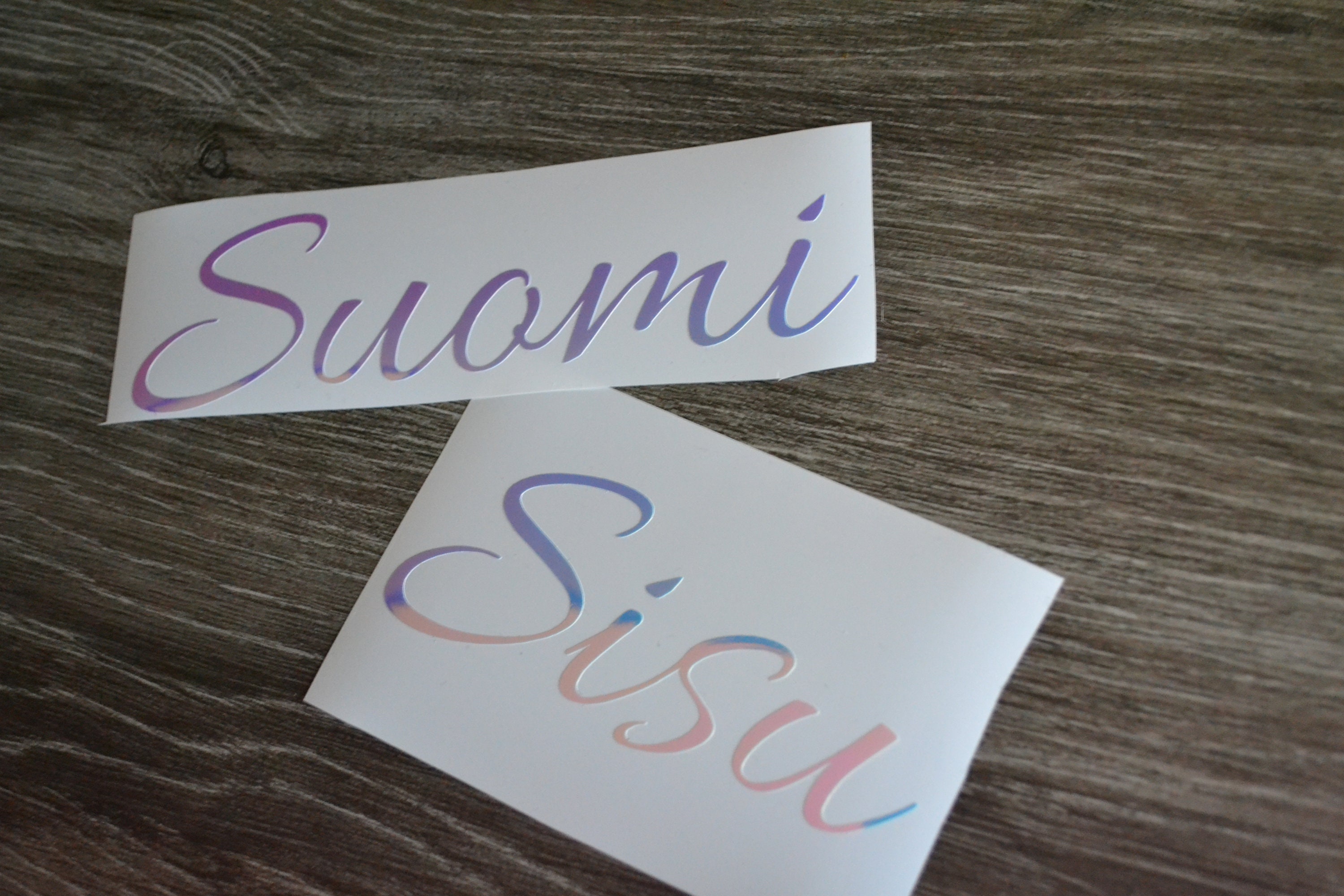 Sisu Sticker/decal in Modern Calligraphy Permanent Chrome - Etsy