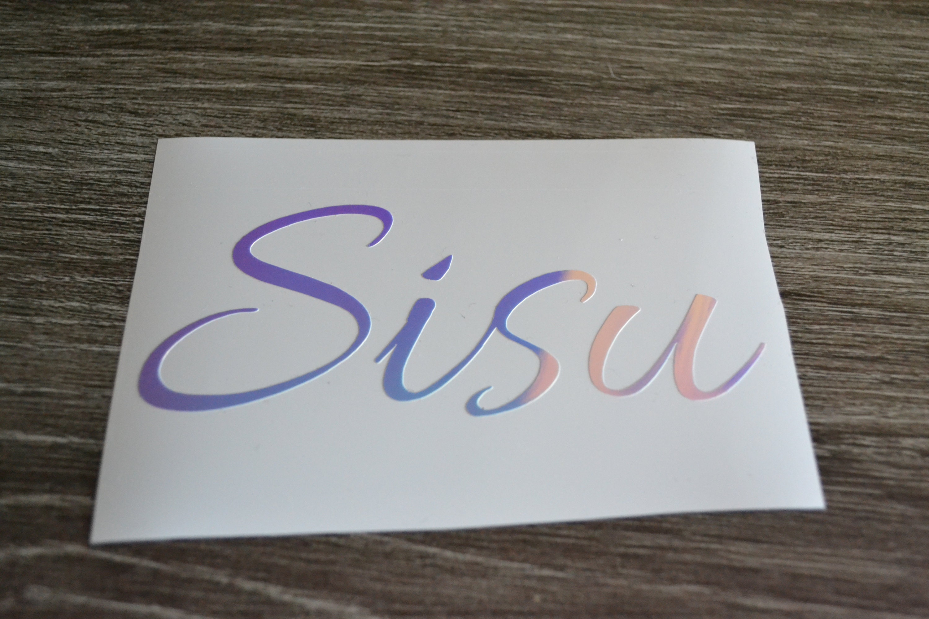 Sisu Sticker/Aufkleber in Moderner Kalligraphie Permanent - Etsy.de