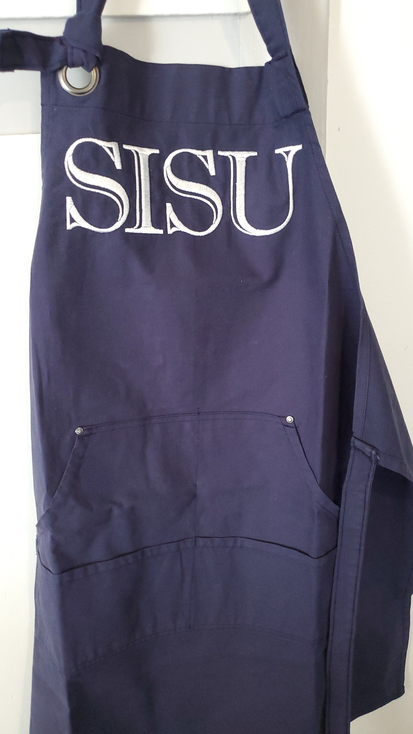 SISU Embroidered in a Open Block Font on a Heavy-duty Canvas Apron With ...
