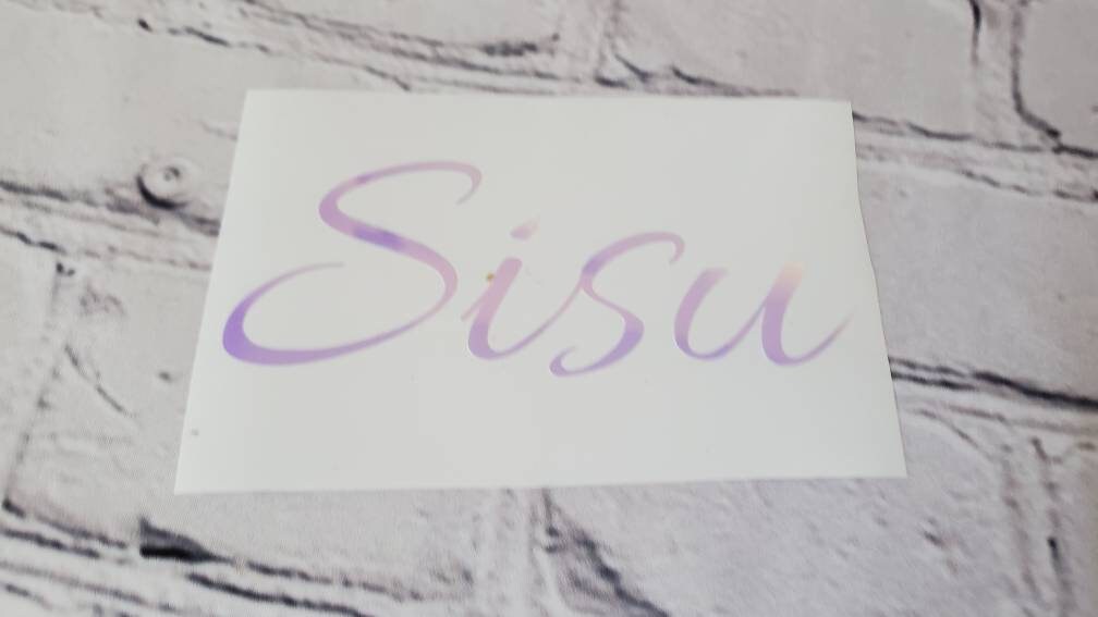 Sisu Sticker/Aufkleber in Moderner Kalligraphie Permanent - Etsy.de