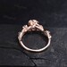 Nature Inspired Moon Star Design Amethyst Opal Engagement Ring Sterling ...