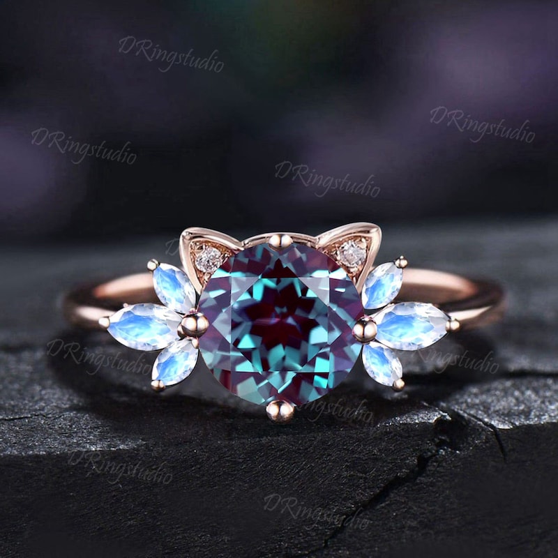 Cat Wedding Ring - Etsy
