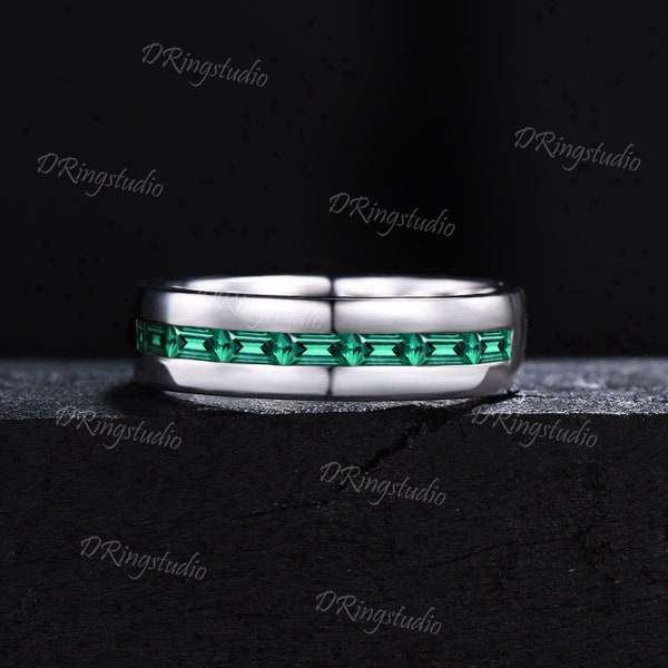 Men Emerald Ring - Etsy