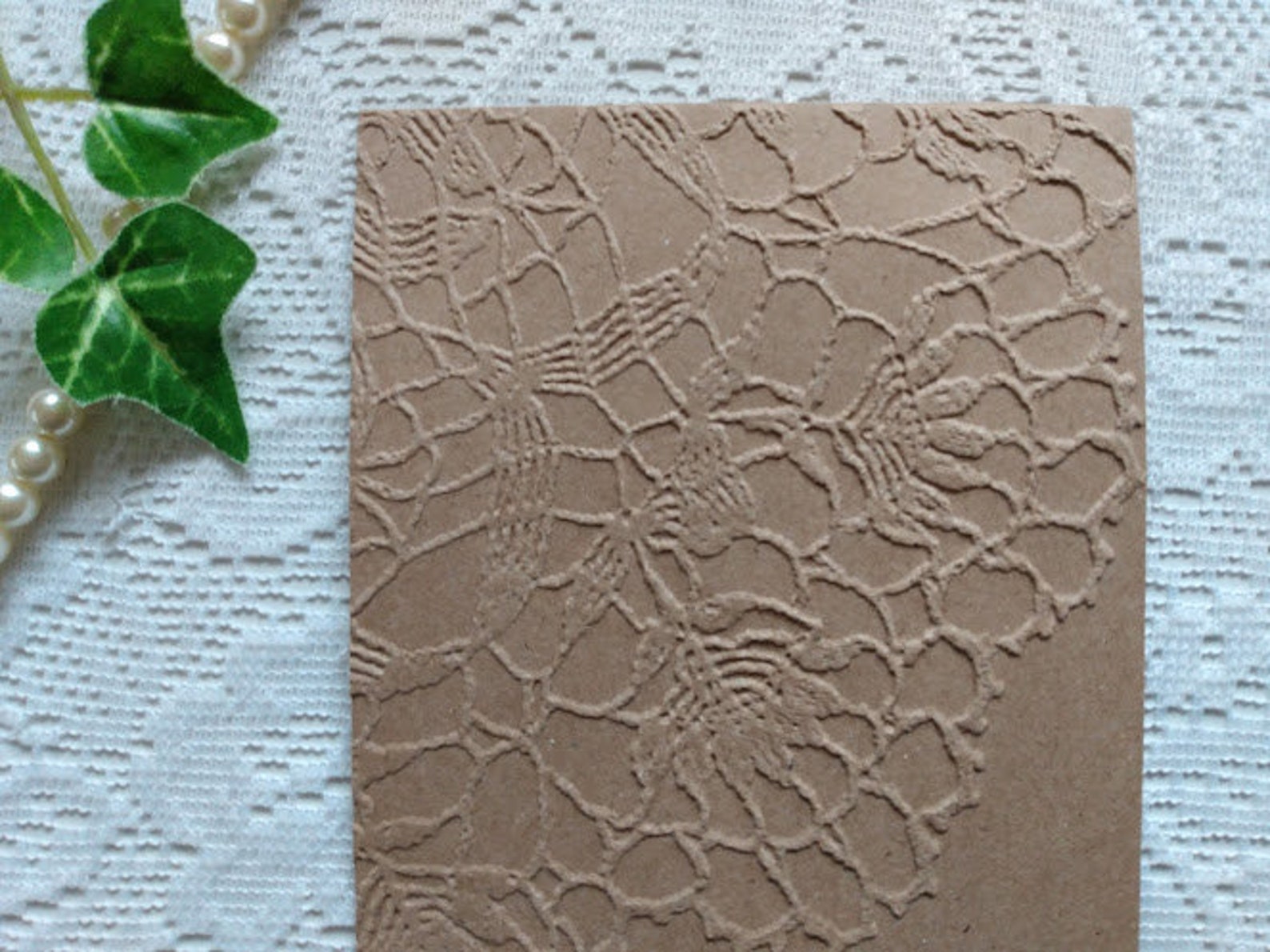 Embossed Cardstock Sheets With Lace Design. - Etsy