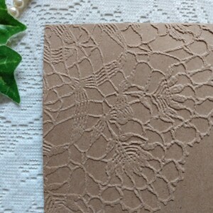 Embossed Cardstock Sheets With Lace Design. - Etsy