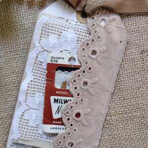 Pocket Tag C Journal Tag Journal Pocket Journal Card Buttons Lace