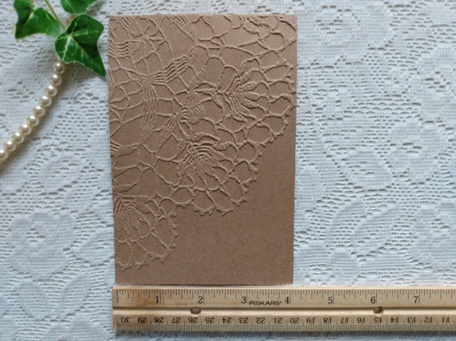 Embossed Cardstock Sheets With Lace Design. - Etsy