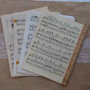 50 Music Paper Sheets - Etsy