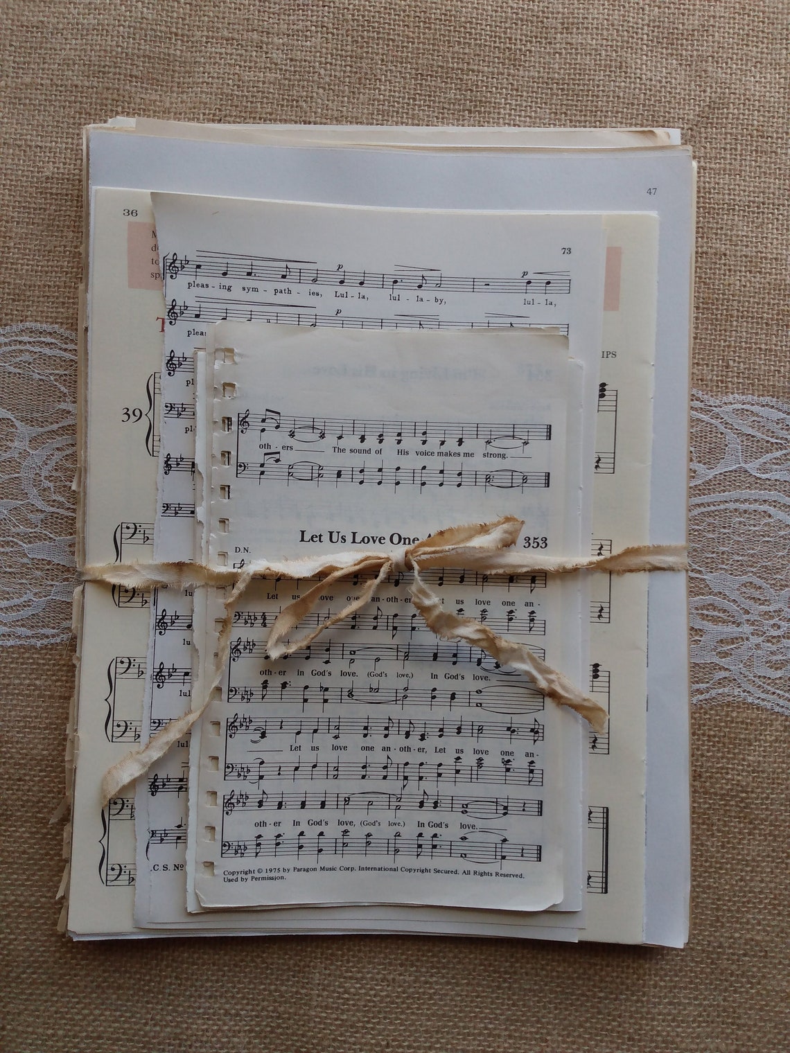50 Music Paper Sheets - Etsy