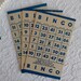 Vintage Bingo Cards Blue - Etsy