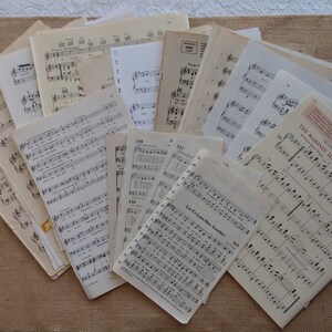 50 Music Paper Sheets - Etsy