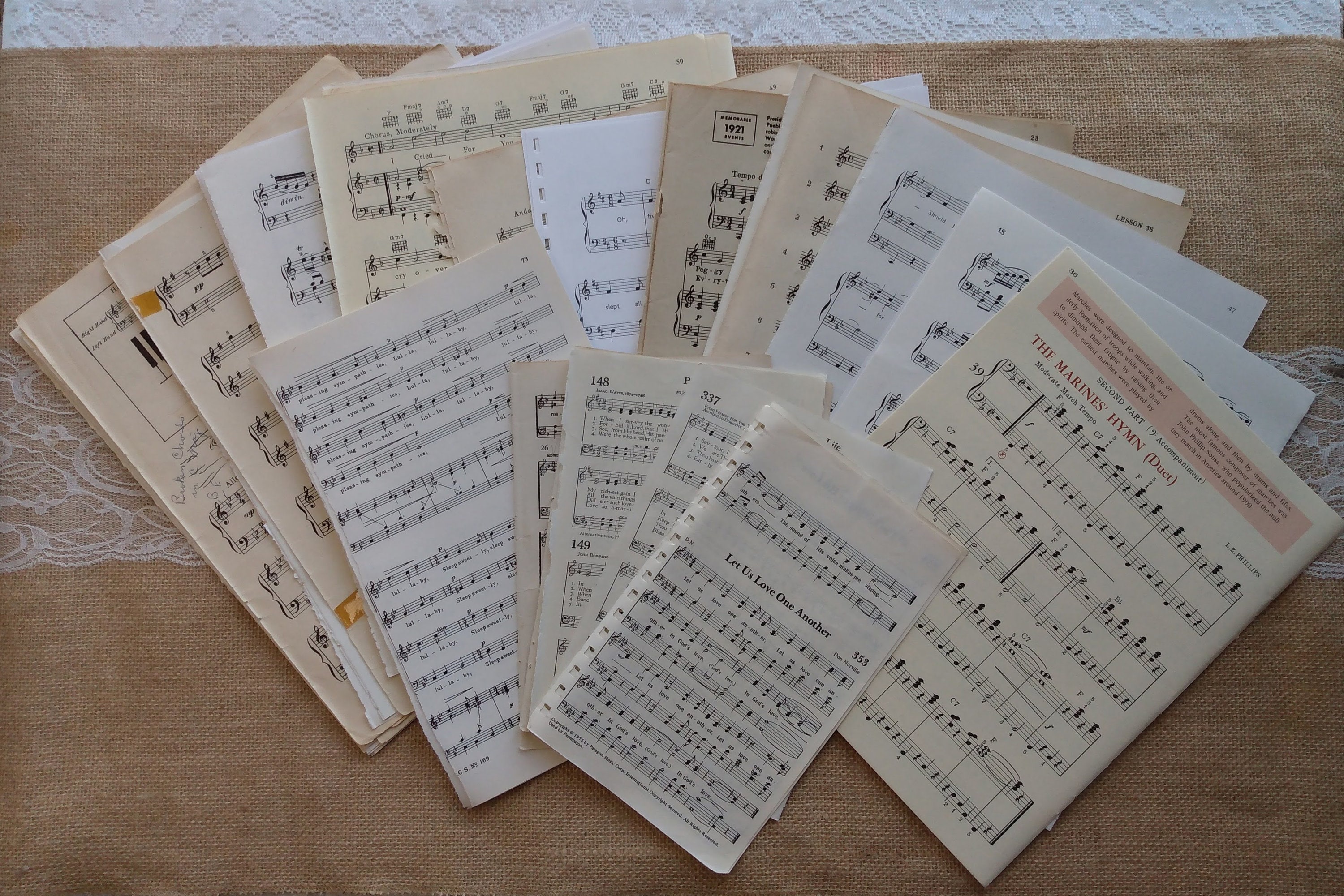 50 Music Paper Sheets - Etsy