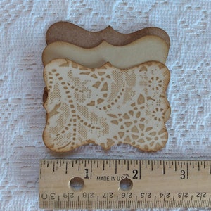 Fancy Die Cut Tags, Coffee Dyed Tags, Die Cut Tags, Lacey Die Cut Tags ...