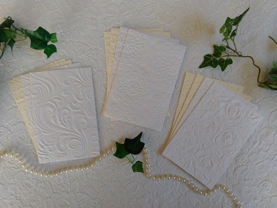 Embossed Cardstock Sheets 12 | Etsy