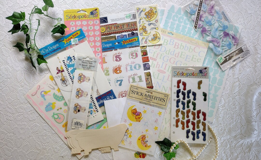 Baby Scrapbook Stickers and Die Cuts - Etsy