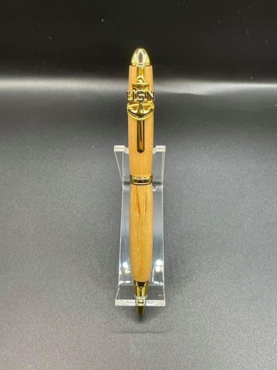 Navy Chief Petty Officer Pen: Paduk Wood, Gold & Chrome - Etsy