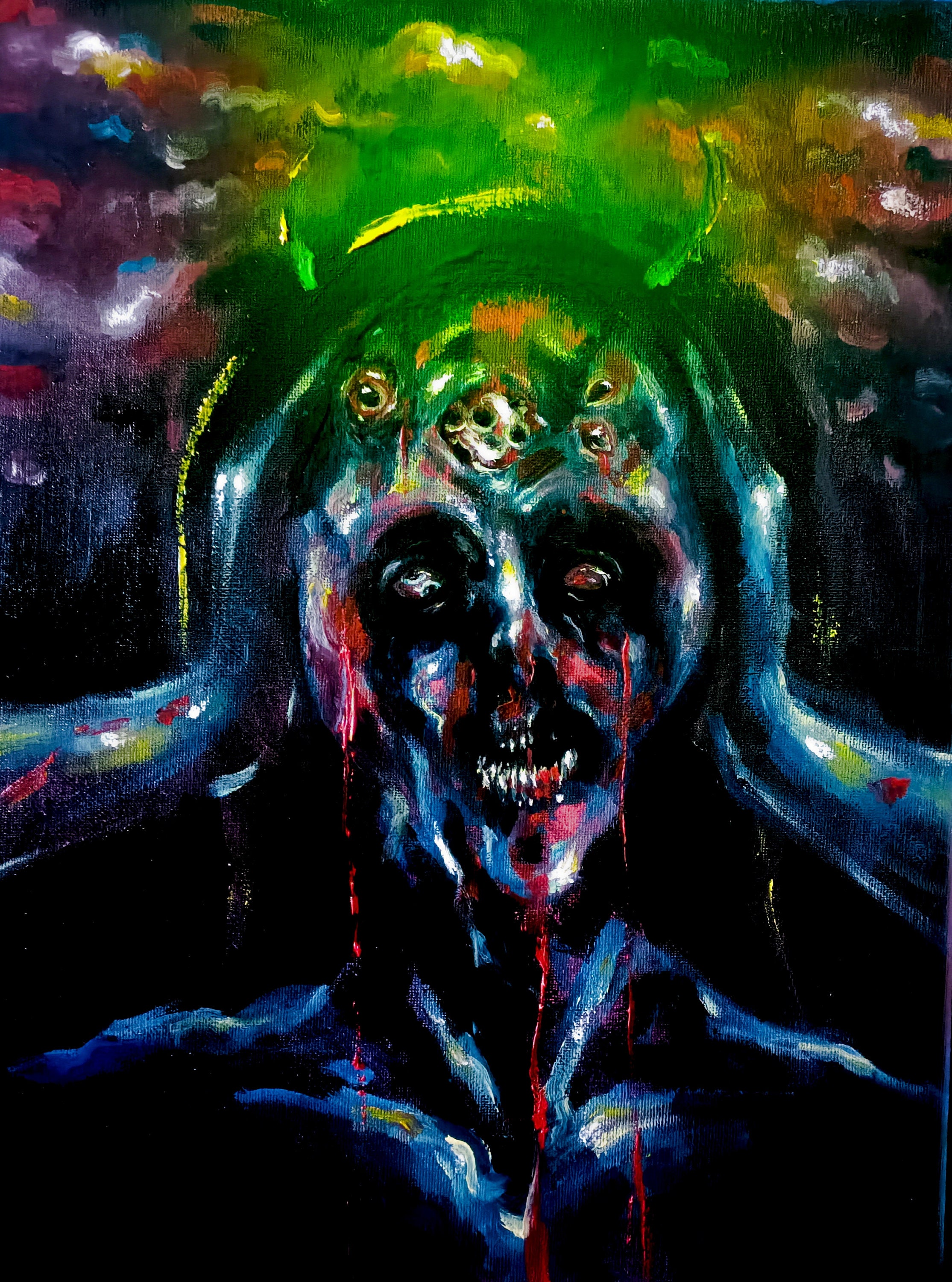 Art Print A4, mind and Illusions, Horror Creepy Artwork, Dark Art ...