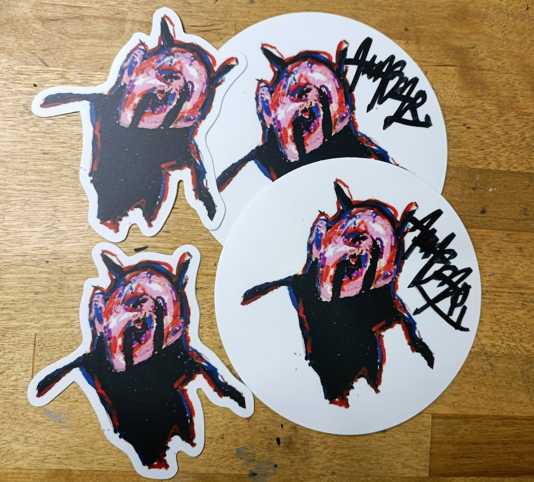Monster Stiker Pack, Creepy Stiker in Vinyl Outdoor Durable, Stiker Art ...