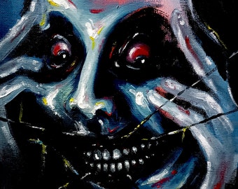 Art Print, A3, Pain-madness, Dark Creepy Macabre Horror Art With Bright ...