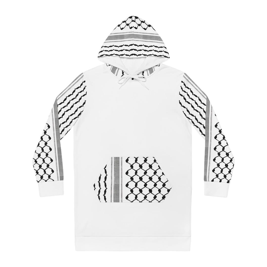 Keffiyeh Hoodie Dress, Free Palestine, Alu Beirut - Etsy