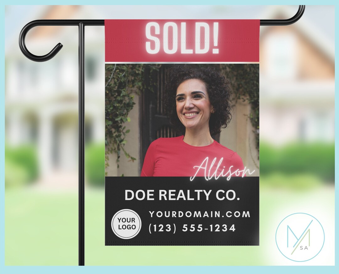 Custom Sold Sign, Sold Sign for Realtor, Just Sold Yard Sign, Just Sold ...