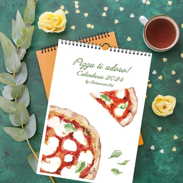 Pizza 2024 Calendar - Etsy