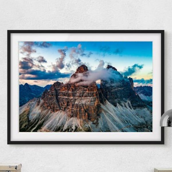 Dolomites Map Poster - Etsy