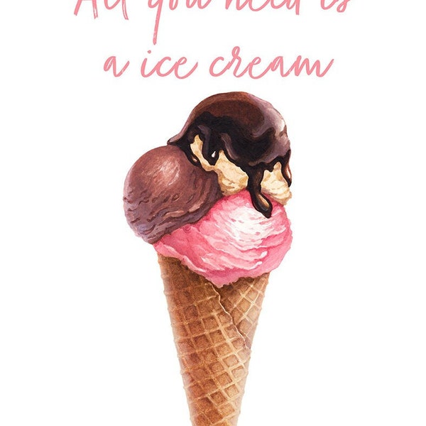 Ice Cream Art - Etsy