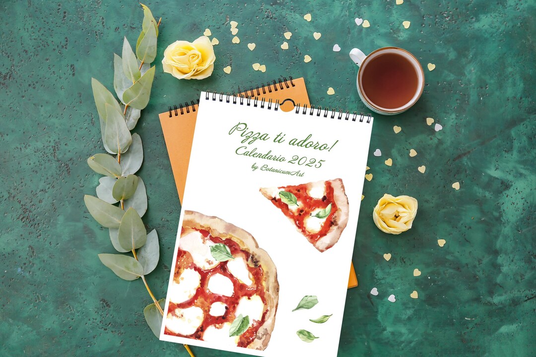 Calendar 2026 Pizza, Pizza Wall Decor Pick Starting Month Monthly ...