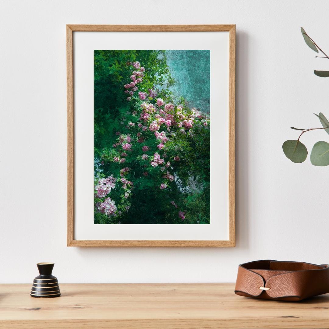 Vintage Venetian Rose Tree Botanical Print: Romantic Italian Floral ...