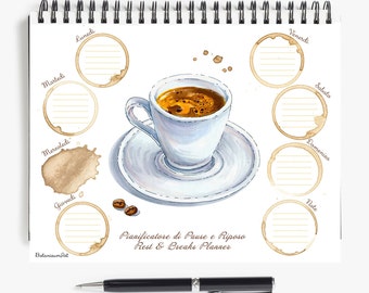 Coffee Weekly Planner INSTANT DOWNLOAD. for Teachers - Etsy