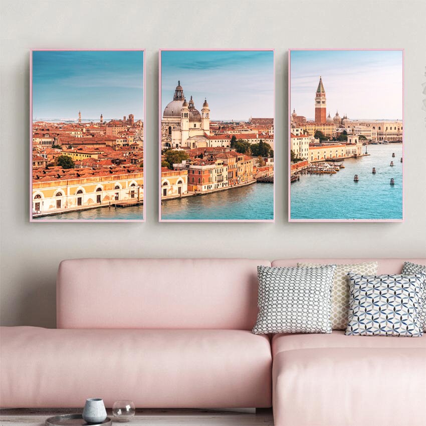 Venice Prints Set of 3 Venice Italy Wall Art Mediterranean - Etsy