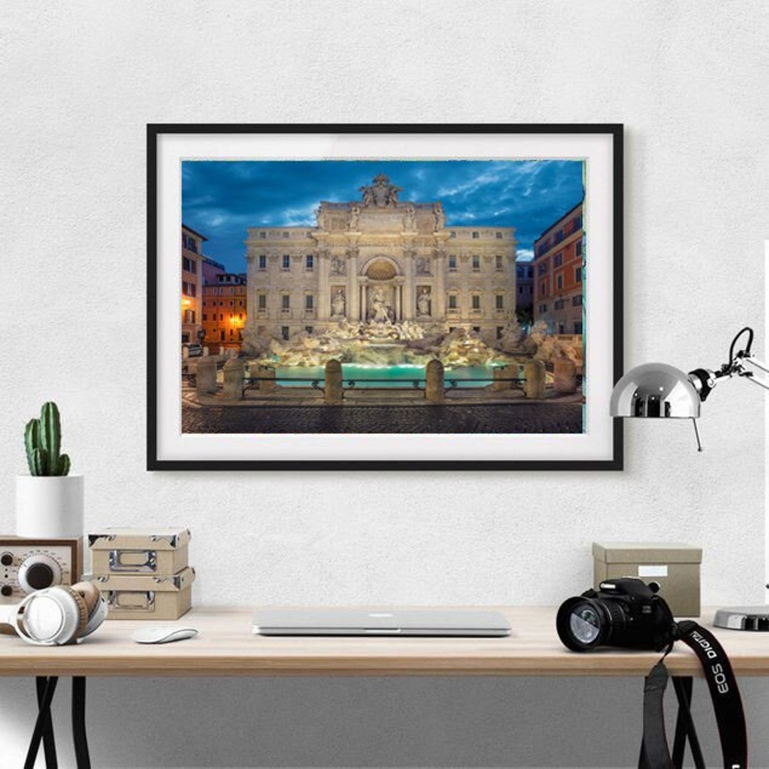 Rome Print, Trevi Fountain Wall Decor, Rome Print, Rome Poster, Travel ...