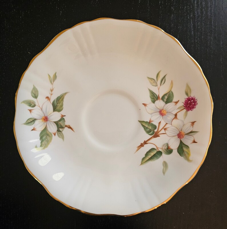 Vintage Hammersley Bone China Teacup and Saucer in Dogwood Blossom ...