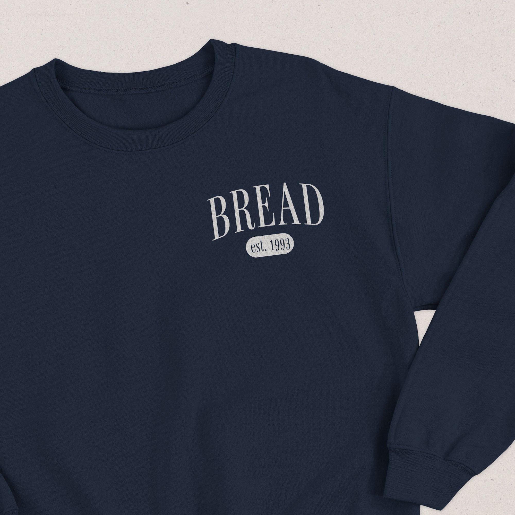BREAD Sweatshirt | Custom Crewneck, Est. Year, Bread Lover, Varsity ...