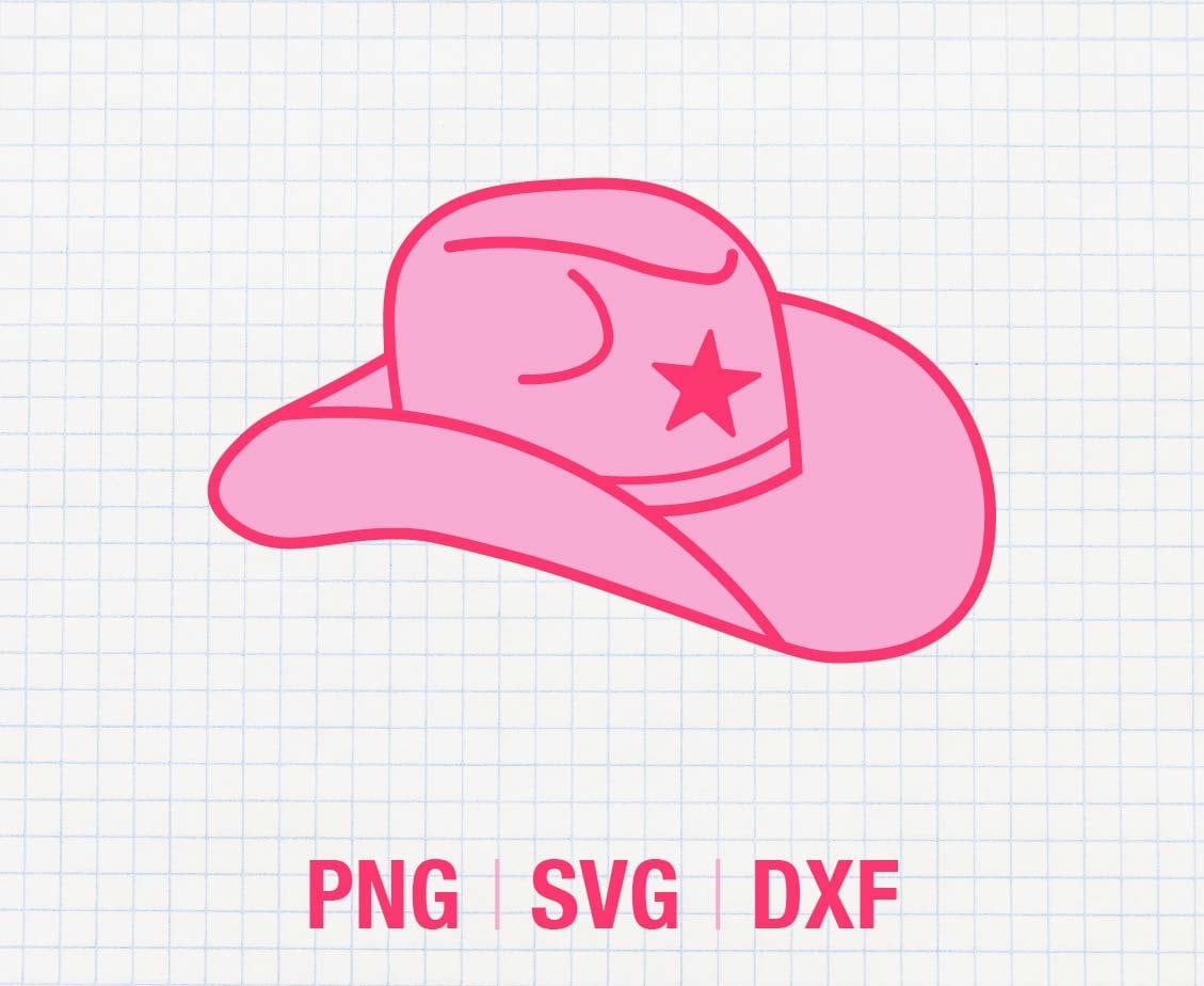 Cowboy Hat Design SVG DXF PNG | Cowgirl Bachelorette Parties, Diy ...