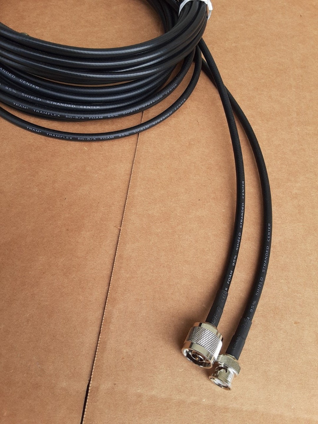 US Made RG-8X Coax Cable: N Male to BNC Male, 50 Ohm - Etsy