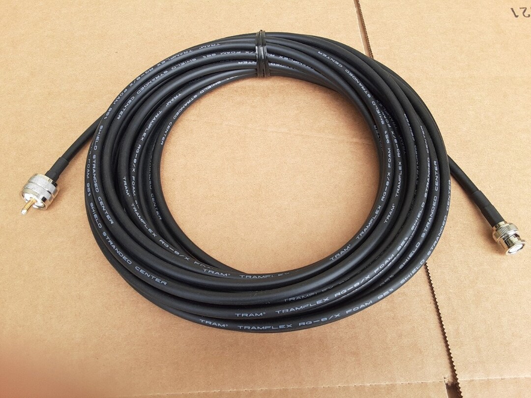 US Made RG-8X Cb Ham Radio Radio Pl259 to Bnc Male 50 Ohm Coax Cable - Etsy